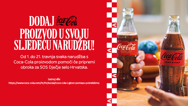 COCA-COLA I GLOVO ZAJEDNO U PODRŠCI SOS DJEČJEM SELU HRVATSKA